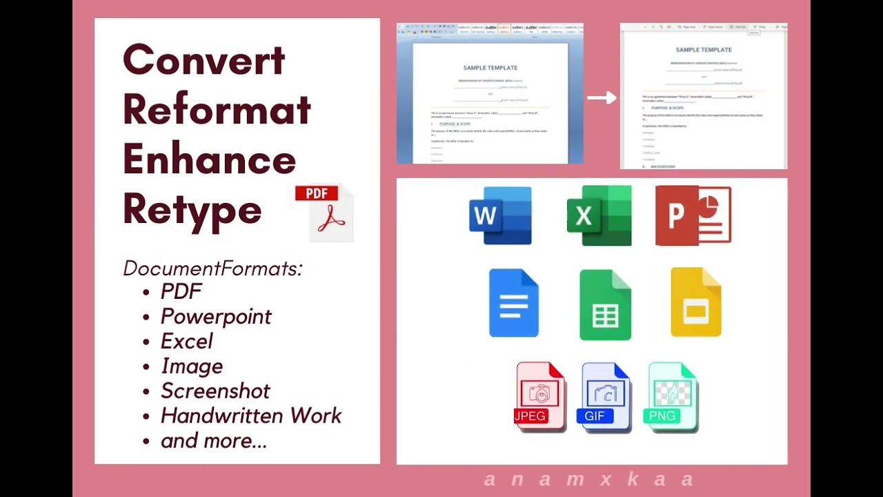 I will convert, enhance, retype, reformat, recreate your document for $5