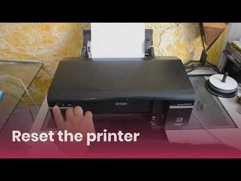 How to fix the printer communication error on an Epson device?