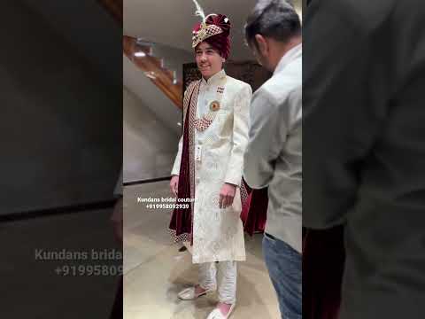 Best groom sherwani collection from Kundans bridal couture Chandni chowk #bridal #lehenga #wedding