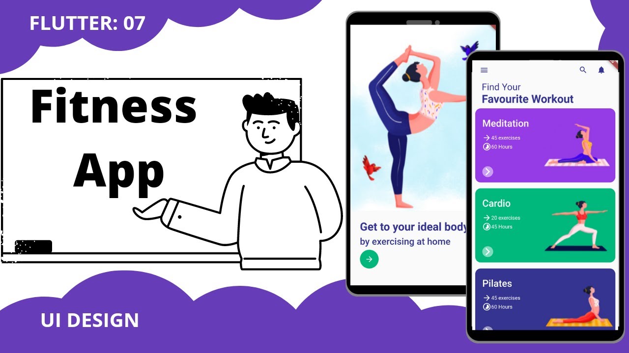 Flutter Fitness App UI - Speed Code