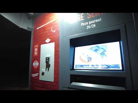 Gang Of Pizza Vending Machine, 22160 Callac, Côtes d'Armor, Brittany, France 4K