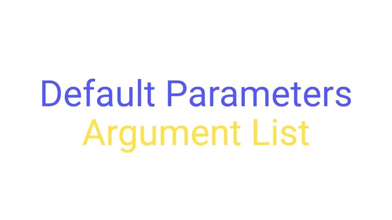 Javascript Argument List and Default Values in Functions