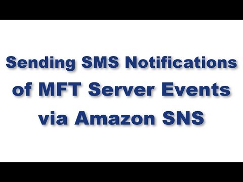 Sending SMS Notifications of Server Events Via Amazon SNS