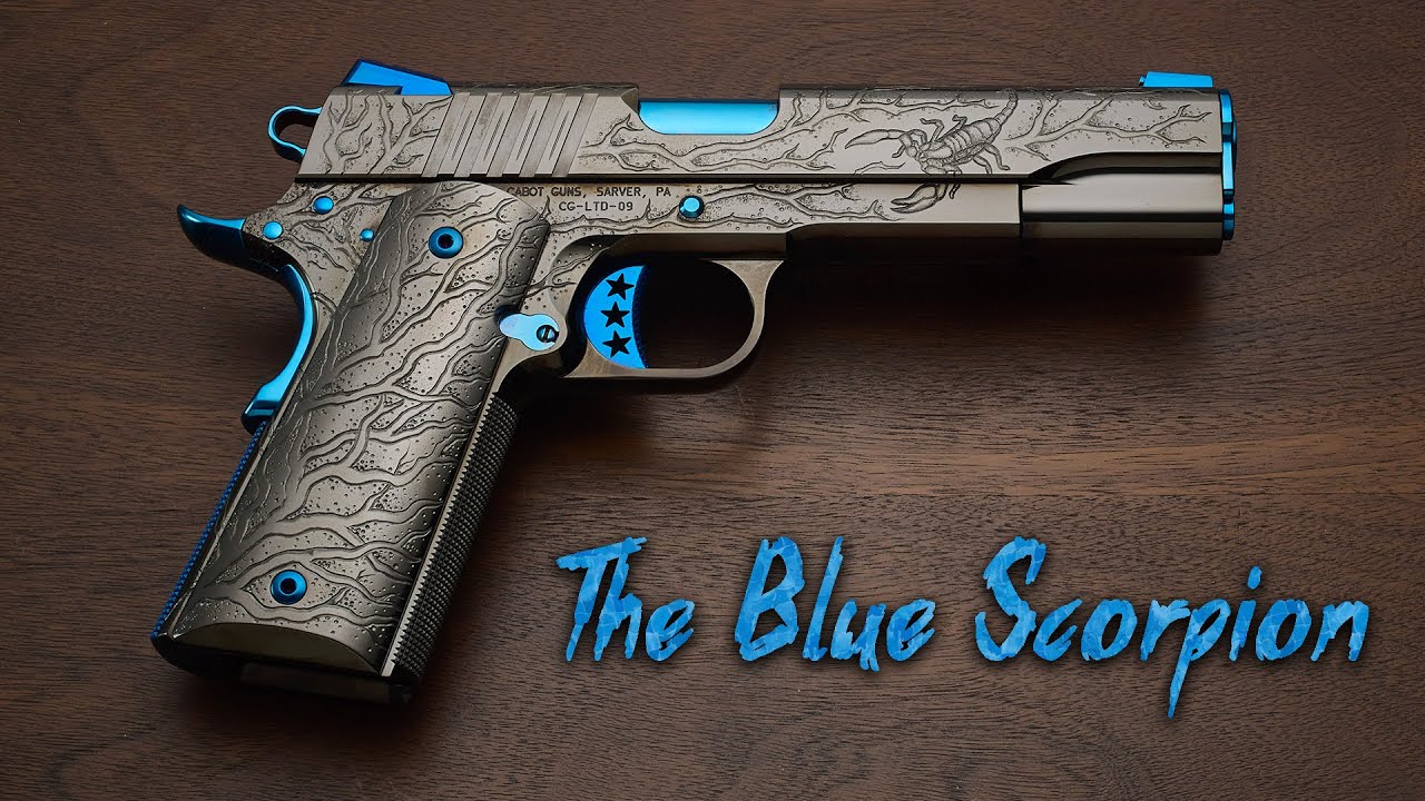 Cabot Blue Scorpion: One of A kind Custom 1911