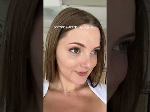 NANO-BLADING BROWS TREATMENT 🤍 #nanoblading #nanoblade #microblade #microblading #microbladingbrows