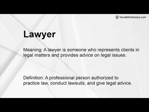 Lawyer Meaning