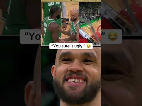'You sure is ugly' - Jaylen Brown to Derrick White after he chipped a tooth 😭 #shorts