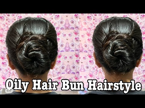 Oily hair bun hairstyle #priyankamakeover #trending #youtube #viralvideo #shorts #youtubeshorts