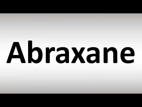How to Pronounce Abraxane