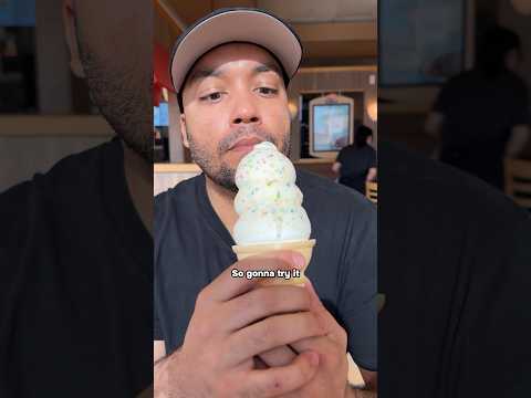 Tried the viral DQ confetti cone 🍦#dq #icecream #foodreview