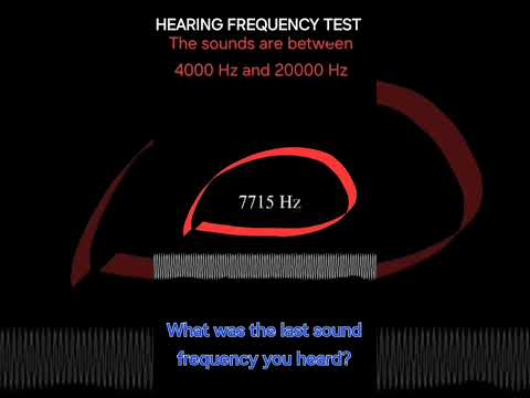 #Hearing #Frequency #Test between 4000 Hz and 20000 Hz. Mine is 17500, What is yours?
