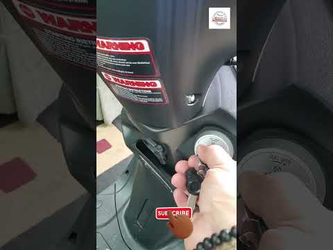 How to Open Seat Storage on a scooter?