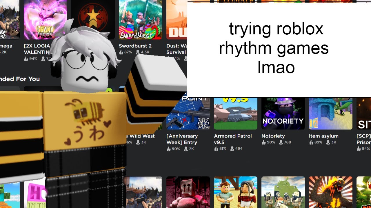 trying roblox rhythm games...lol