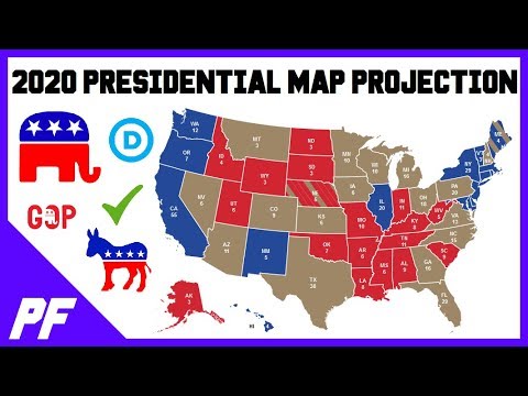 My First 2020 Presidential Electoral College Map Projection Election Predictions - June 2019