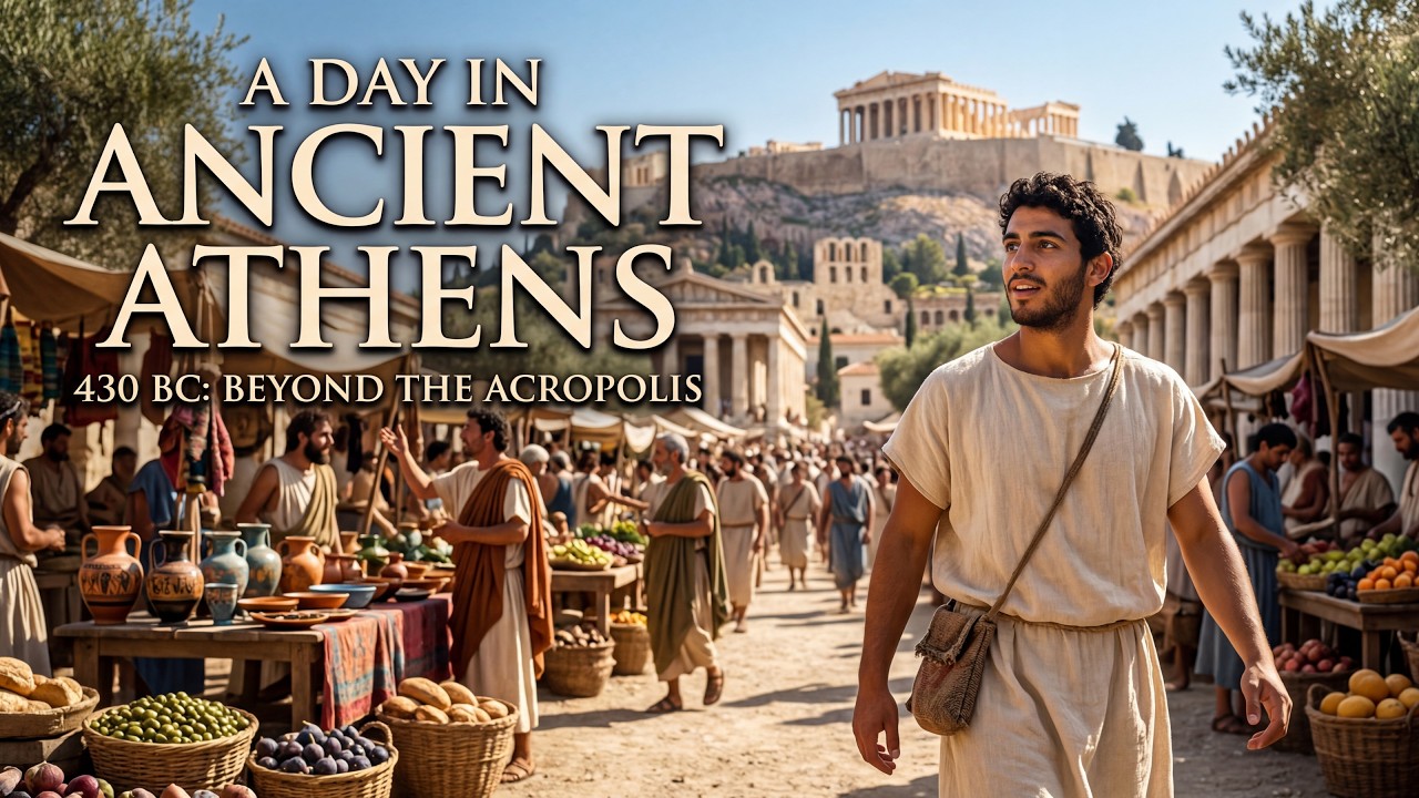 What a Day in Ancient Athens Actually Looked Like (AI Reconstruction)