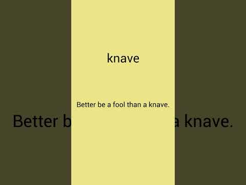 Knave - Vocabulary Guide to 005 - Note for Law Lecture #Shorts #Vocabulary