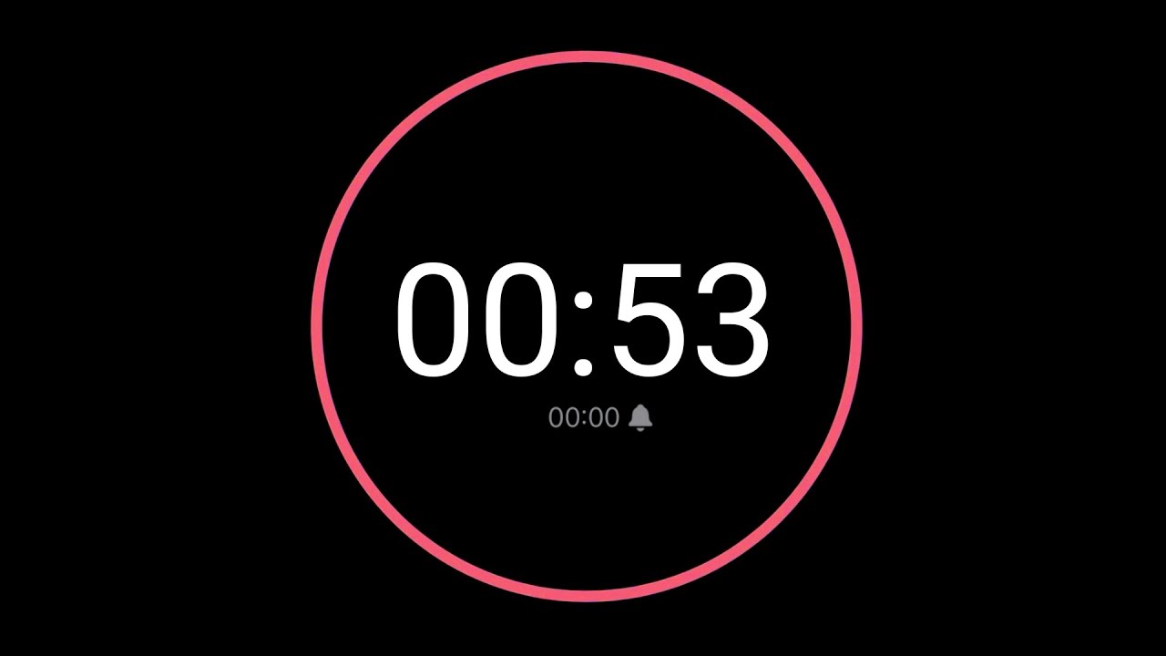 53 Second Countdown Timer / iPhone Timer Style
