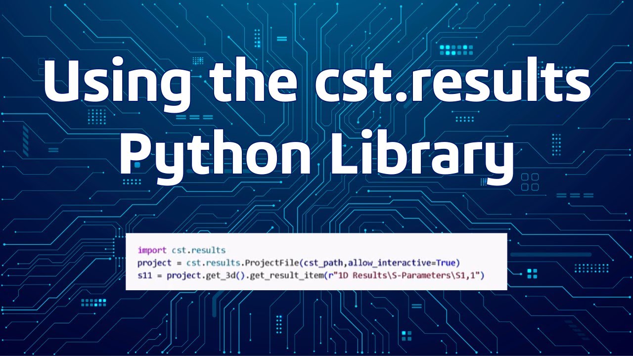 Using the cst.results Python Library