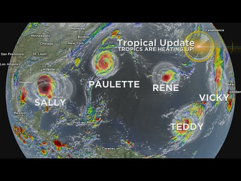 Tracking The Tropics: Five Named Storms Spinning In Atlantic