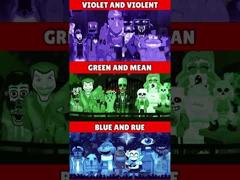Incredibox Sprunki Green And Mean VS Blue And Rue VS Violet And Violent *MIX VERSION*