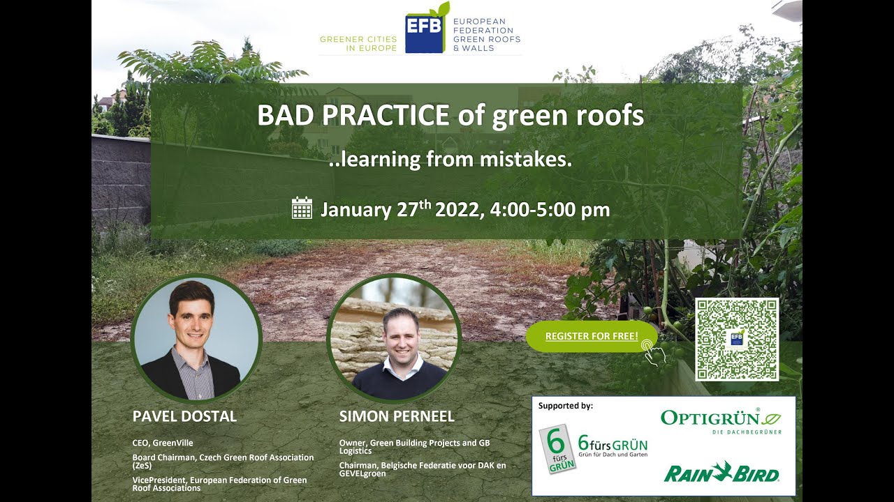 EFB Webinar - Green Roof - Learning from Bad Practices