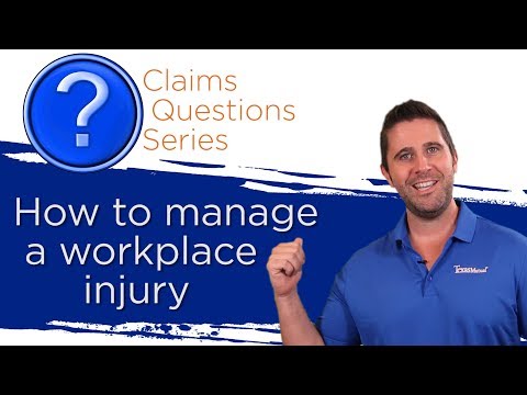 How to manage a workplace injury