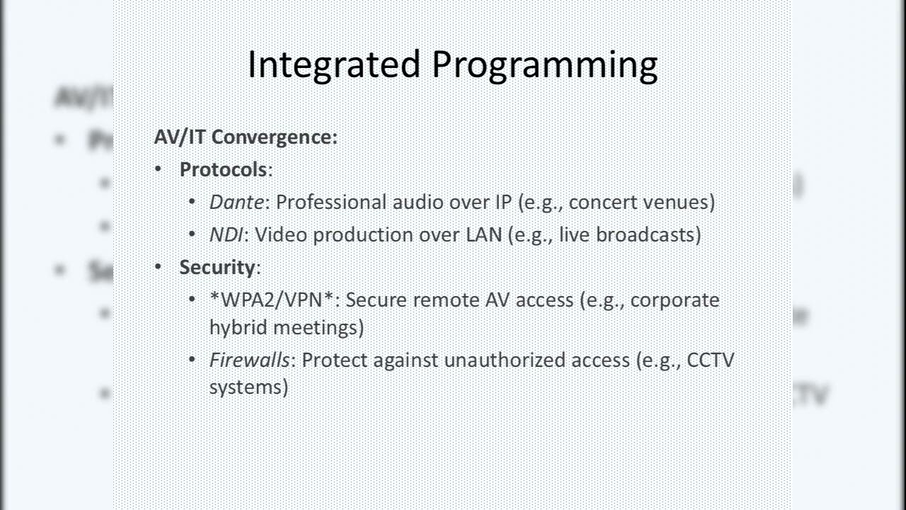 AV Technology, Overview Presentation