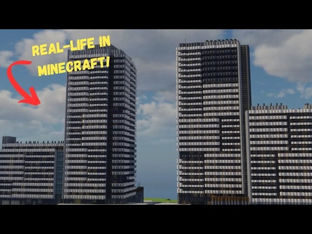 Madrid Torres Skyline, Madrid 🇪🇸 1:1 Minecraft Map