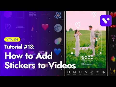 [How to] Add Stickers to Videos with VITA | Video Decoration App | #shorts