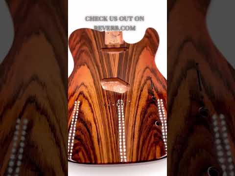 Warmoth Tele Body Zebrawood “Smoked Zebra” Custom | Reverb