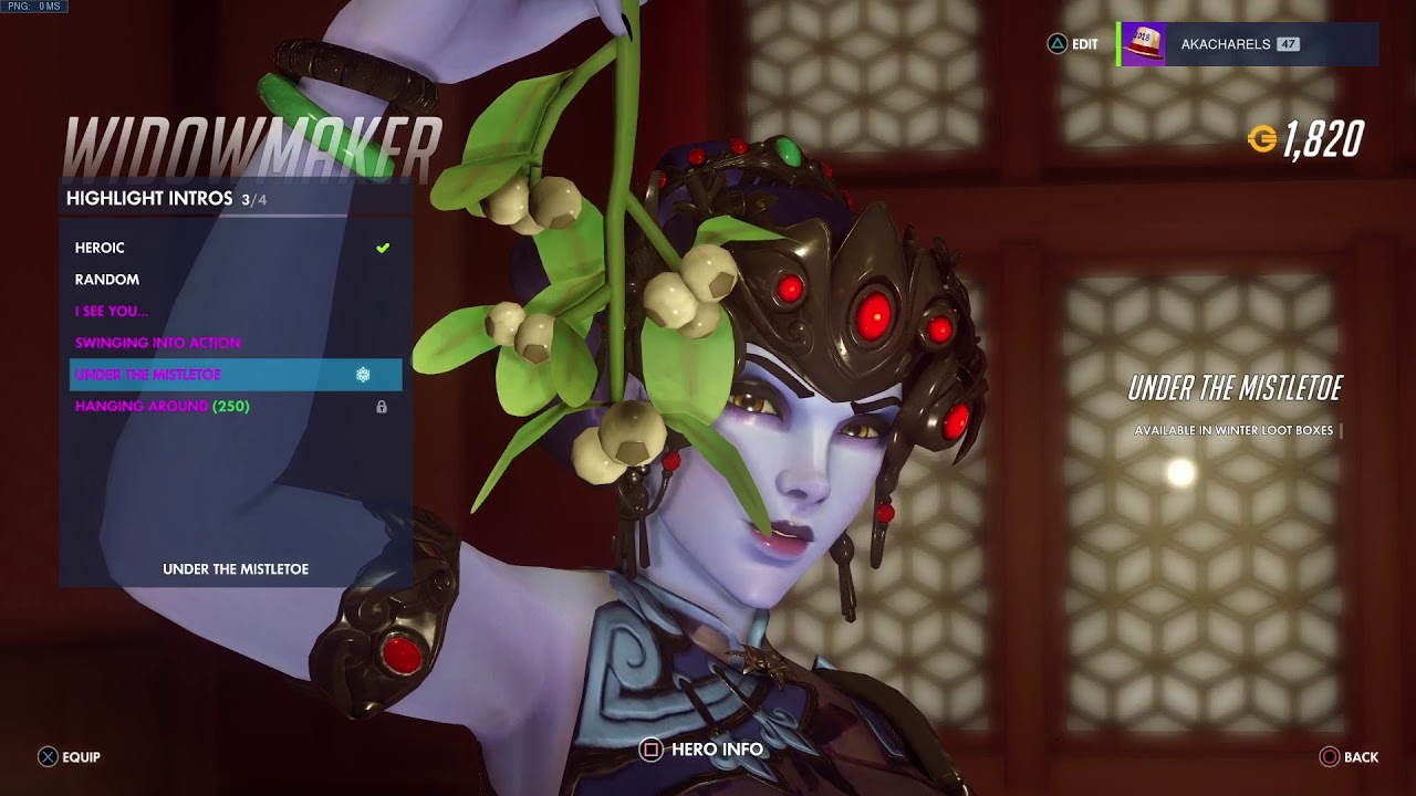 Widowmaker Black Lily Skin Demo (Legendary)(PS4)