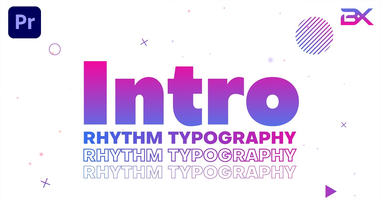 Rhythm Typography Intro | Premiere Pro template | Tutorial