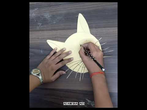 How To Make A Cat Mask 😺 ? | Easy & Simple To Make | DIY | Akanksha | Akanksha AKS