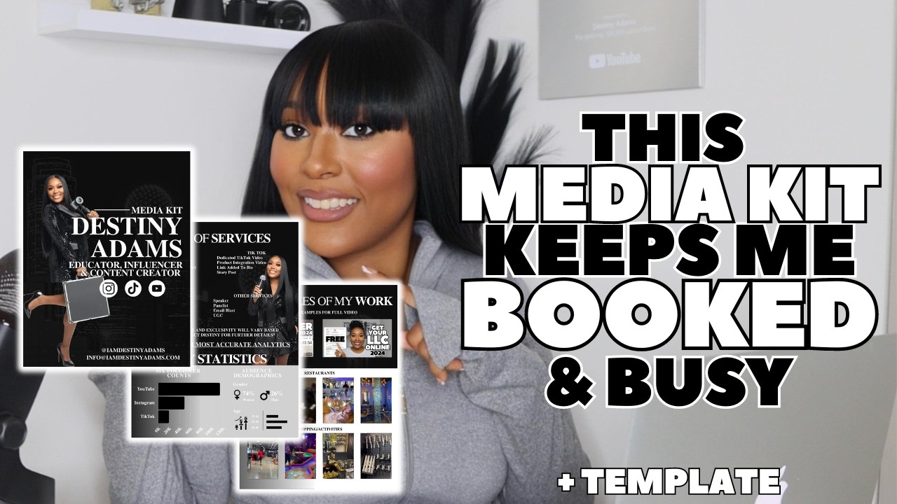 What's In My Influencer MEDIA KIT | For Brand Deals & Paid Collabs + Template