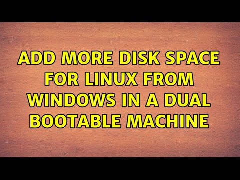 Ubuntu: Add more disk space for linux from windows in a dual bootable machine