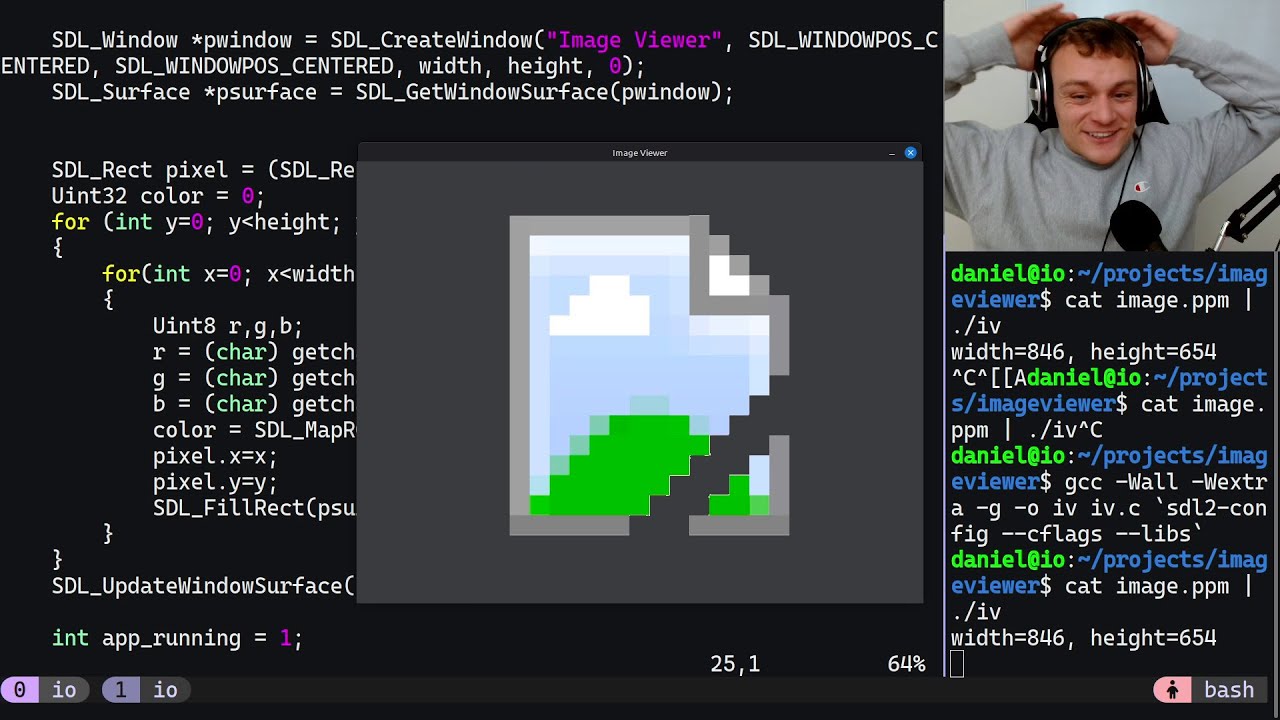 Coding an Image Viewer in Pure C