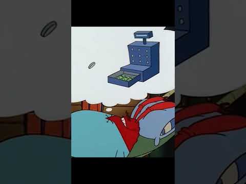 Mr. Krabs counting Money