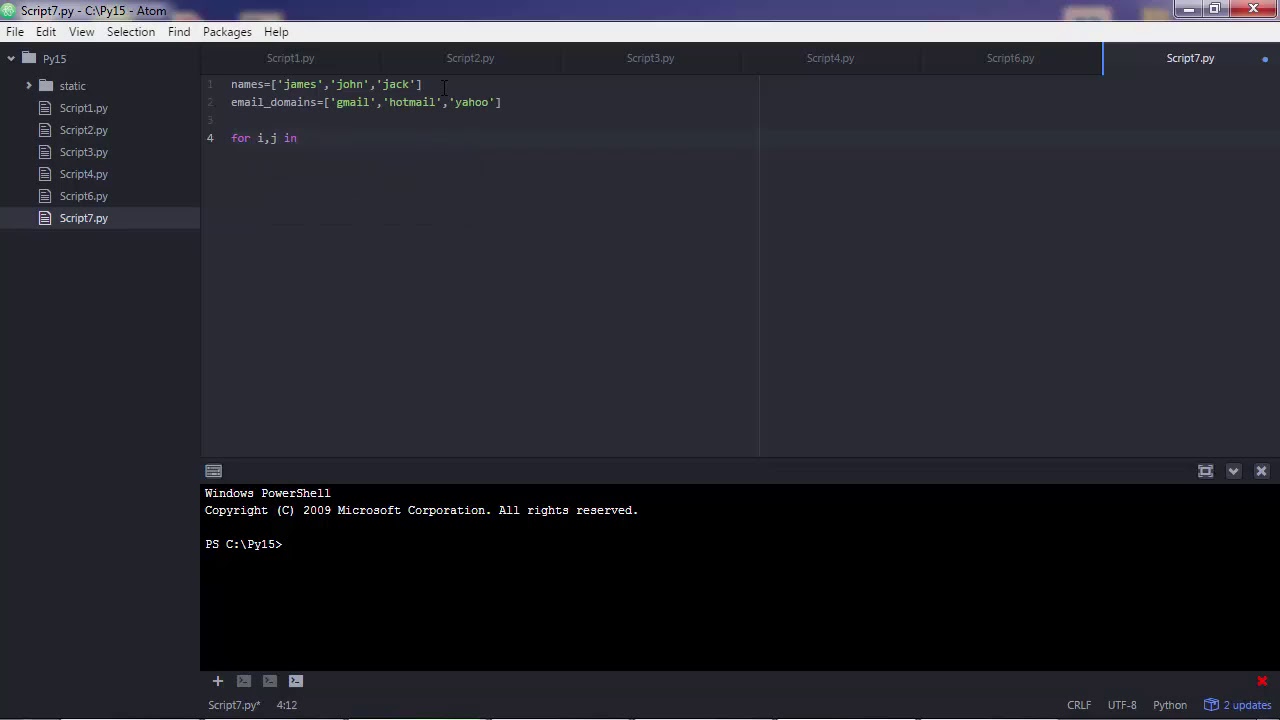 For Loop with Multiple Lists