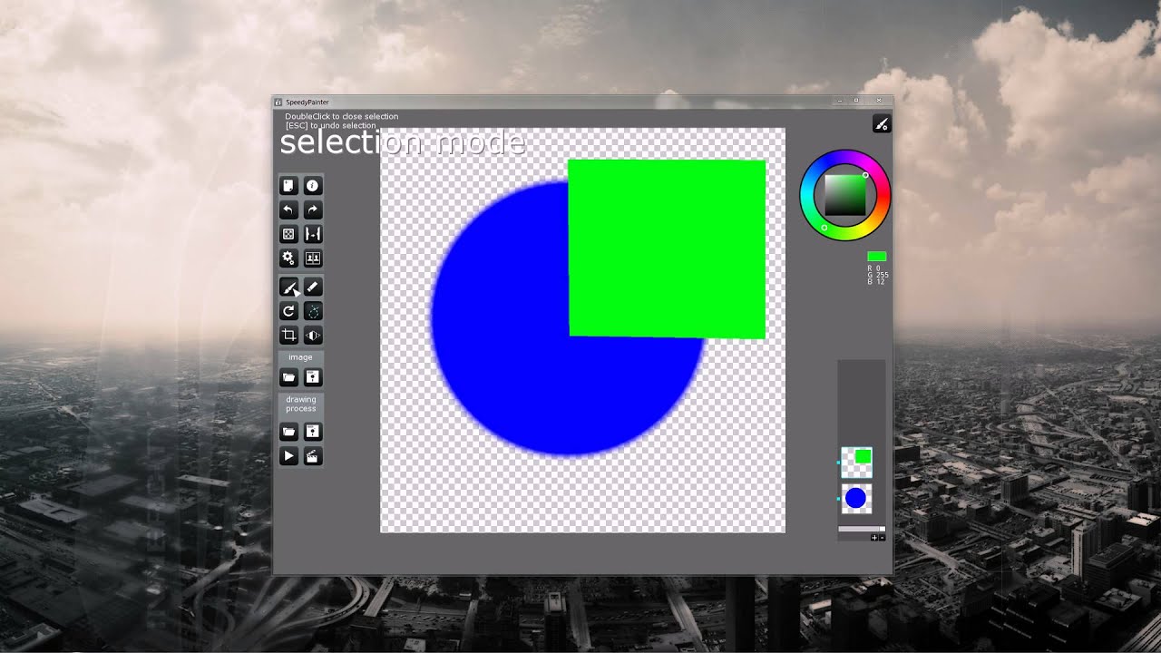SpeedyPainter usage demo - using layers: the basics
