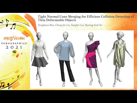 Tight Normal Cone Merging for Efficient Collision Detection of Thin Deformable Objects | EG'2021 SP