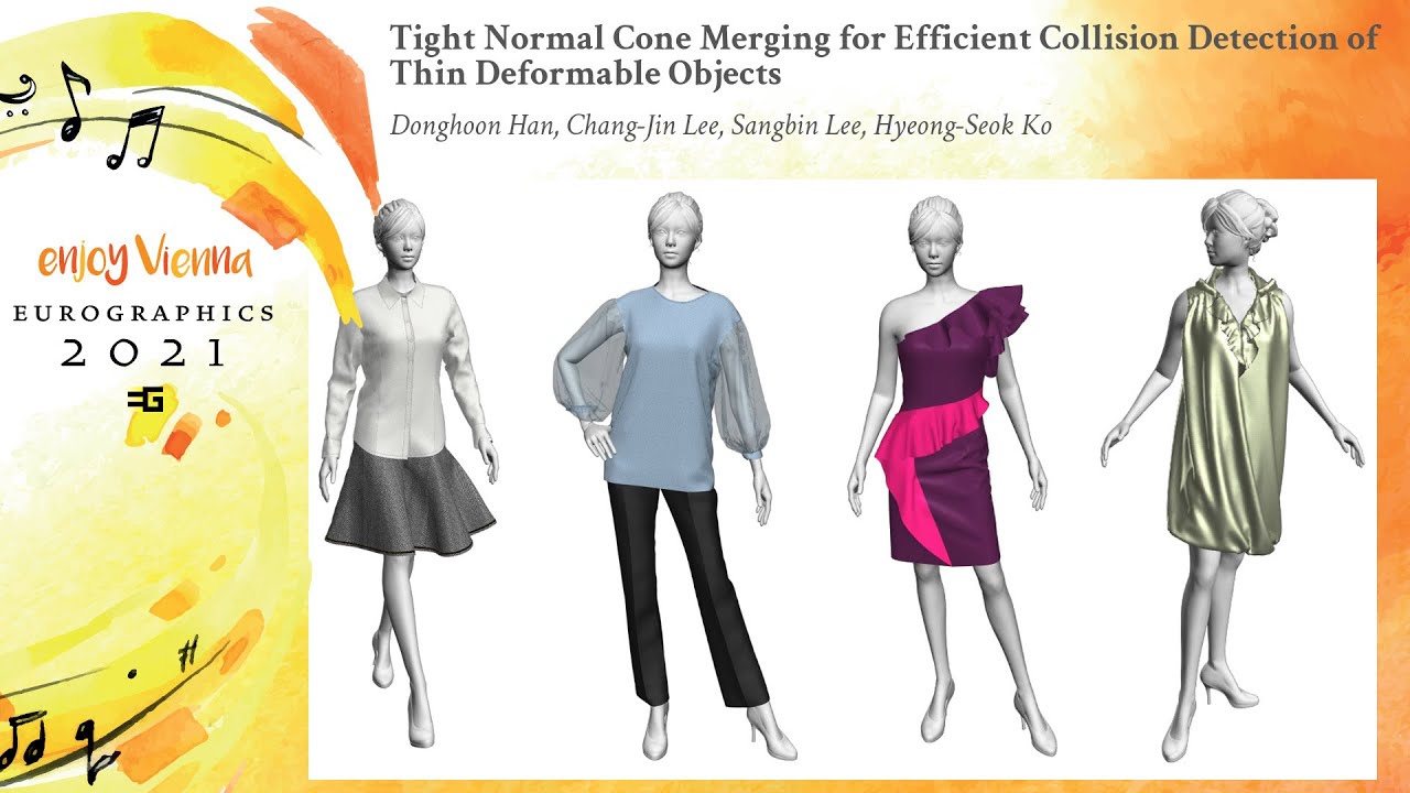 Tight Normal Cone Merging for Efficient Collision Detection of Thin Deformable Objects | EG'2021 SP