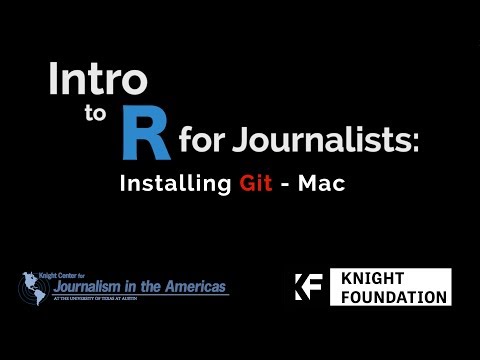 Installing Git for a Mac