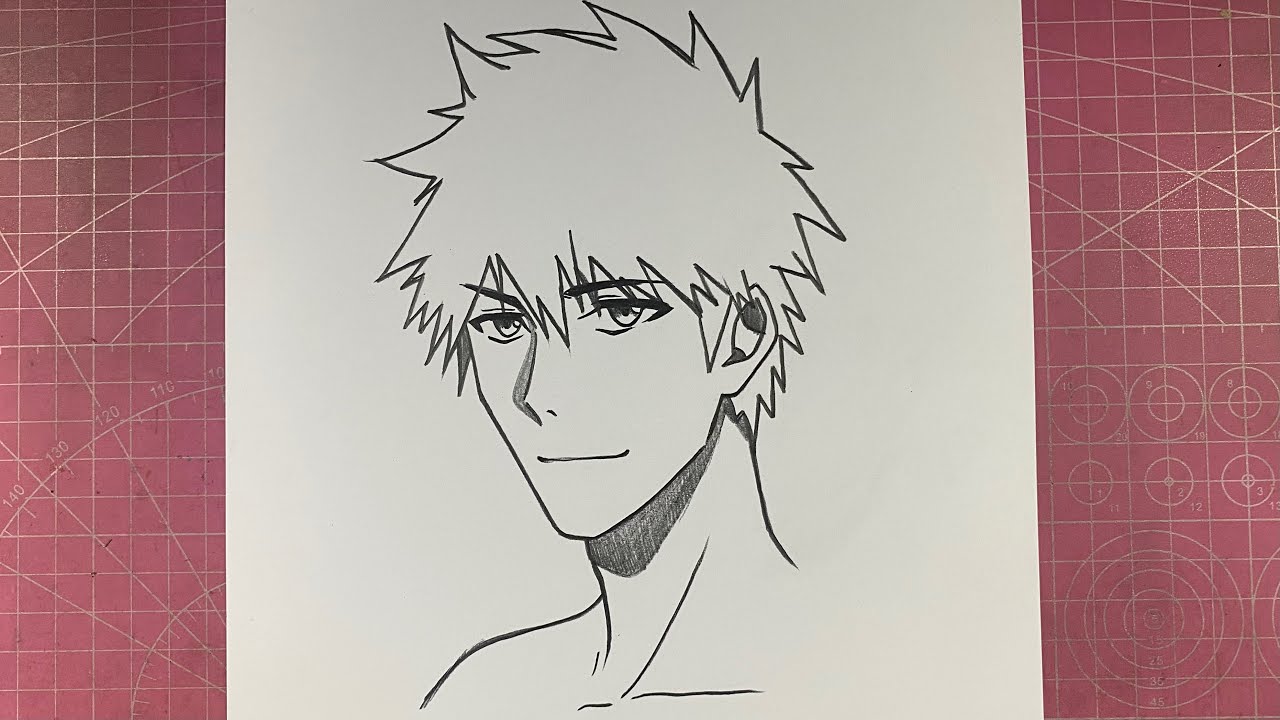 Easy Anime Drawing || How to Draw Ichigo from Bleach Step by Step