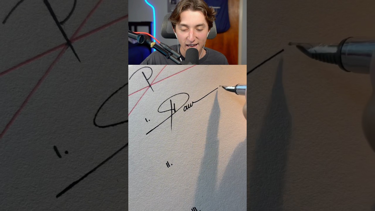 HOW TO SIGN LETTER P #shorts