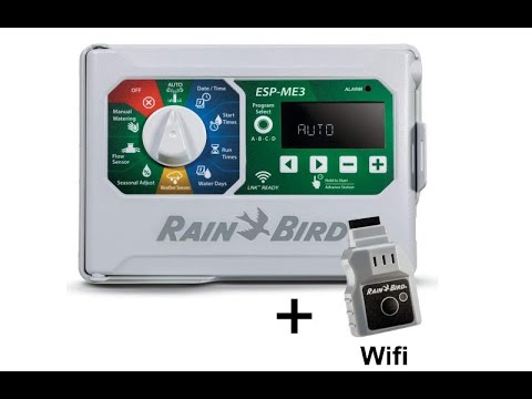 Rain-Bird Controller Indoor Outdoor Lawn Irrigation Sprinkler Timer ESPME3 (with WiFi) - Overview