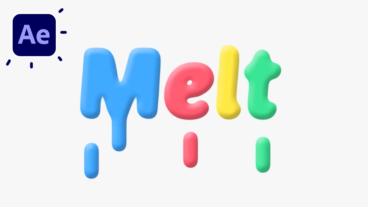 Text Melt Animation in After Effects - Motion Graphics Text Animation