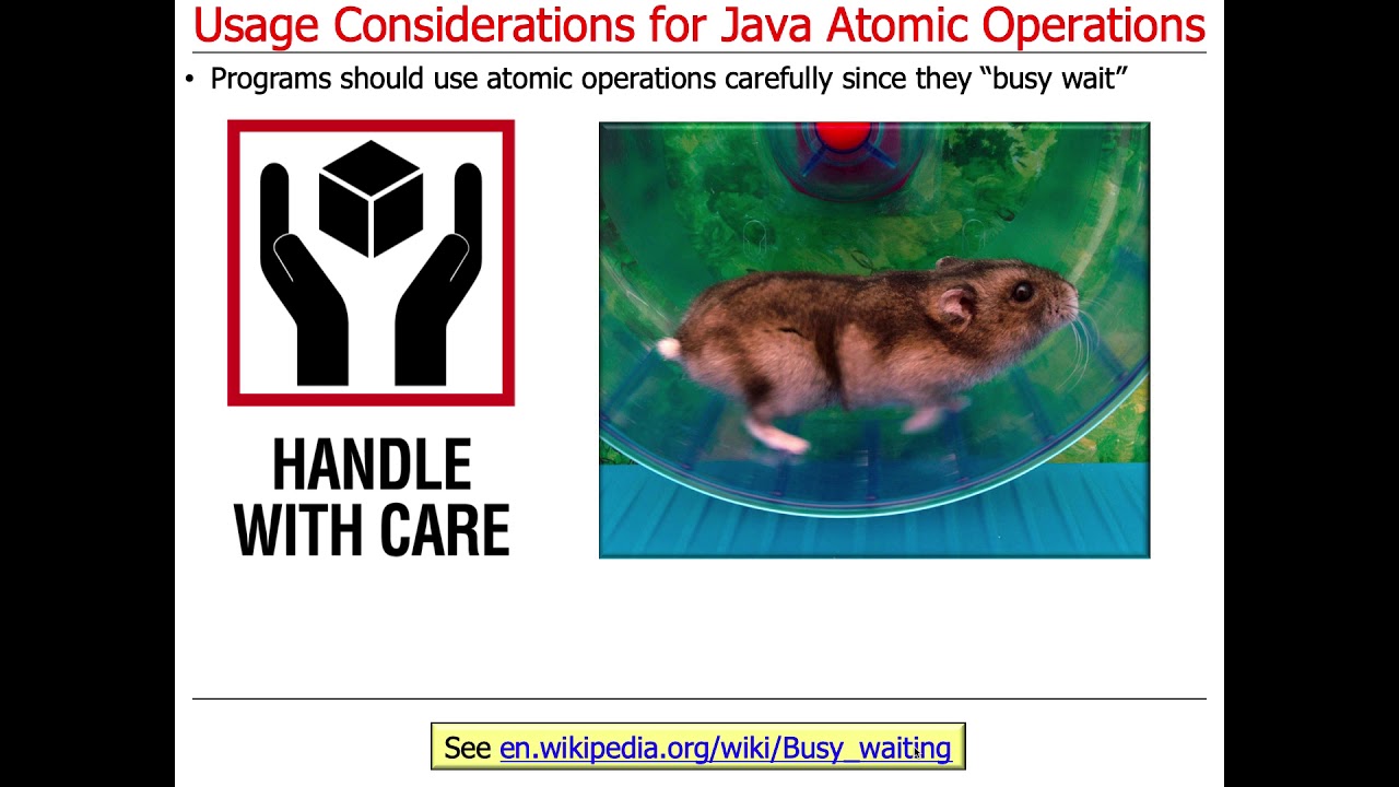 Java Atomic Classes and Operations: Usage Considerations