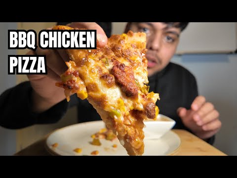 BBQ CHICKEN PIZZA MUKBANG EATING SHOW UK