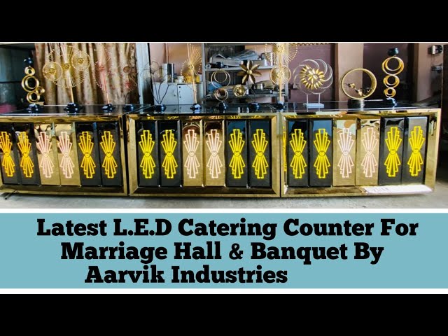 Display And Catering Counter - Stainless Steel Led Catering Chat ...