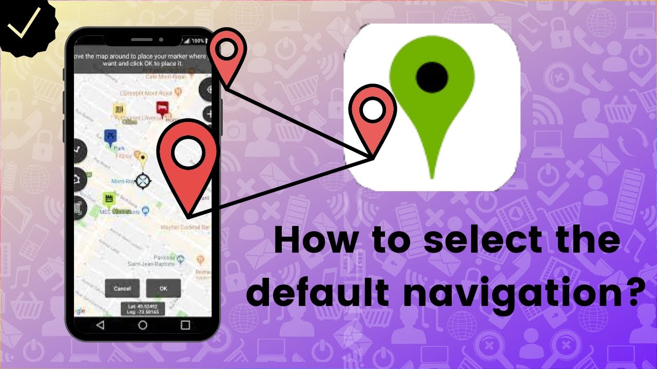 How to select the default navigation action on Map Marker?